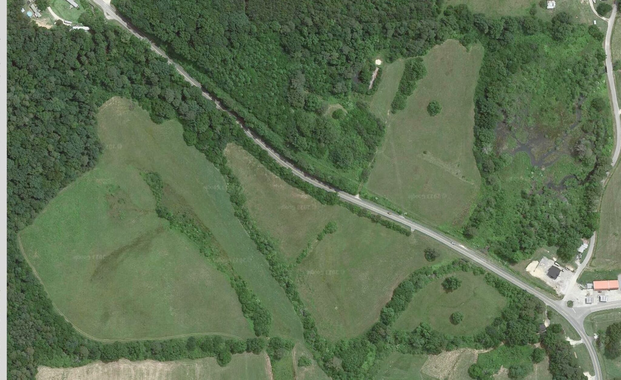 72± Acres with Beautiful Pastures and Chickamauga Creek Frontage Rock ...